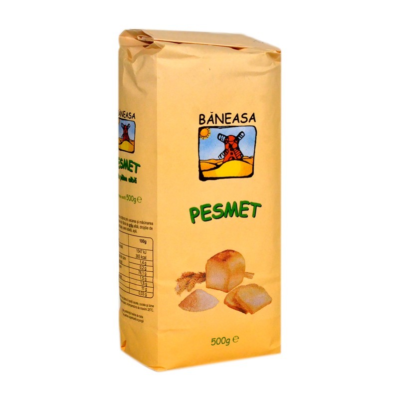 Pesmet din pâine albă, 500 g, Băneasa